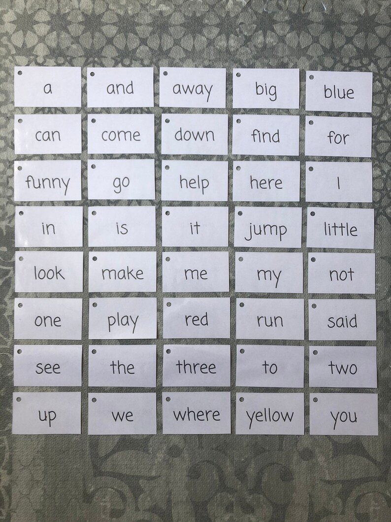 Printable Preschool Sight Words and Sentences Dolch Learn - Etsy