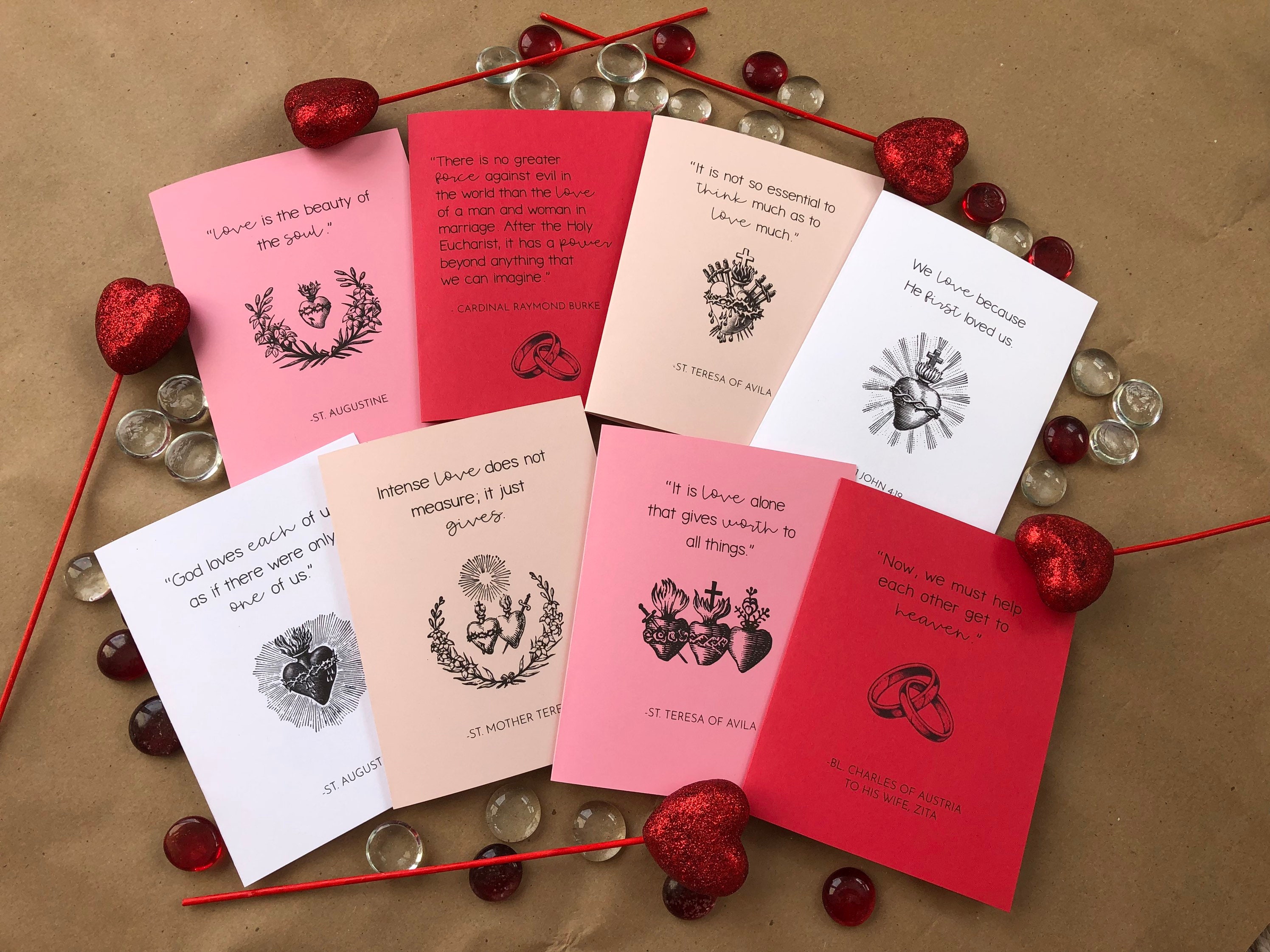 Printable Catholic Valentine Cards - Valentine's Day - Love - St ...