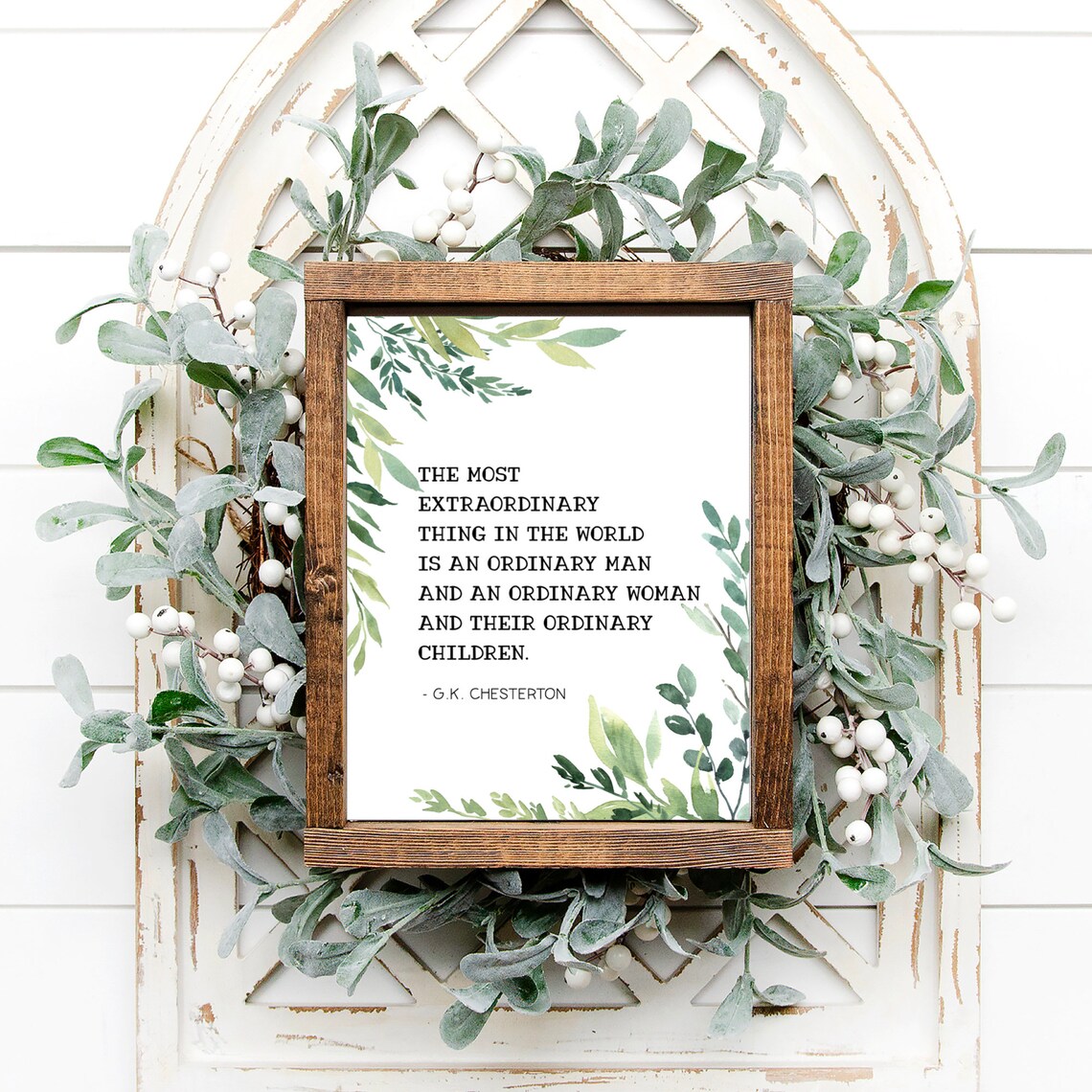 Extraordinary Marriage Quote - GK Chesterton - Printable Christian Art ...