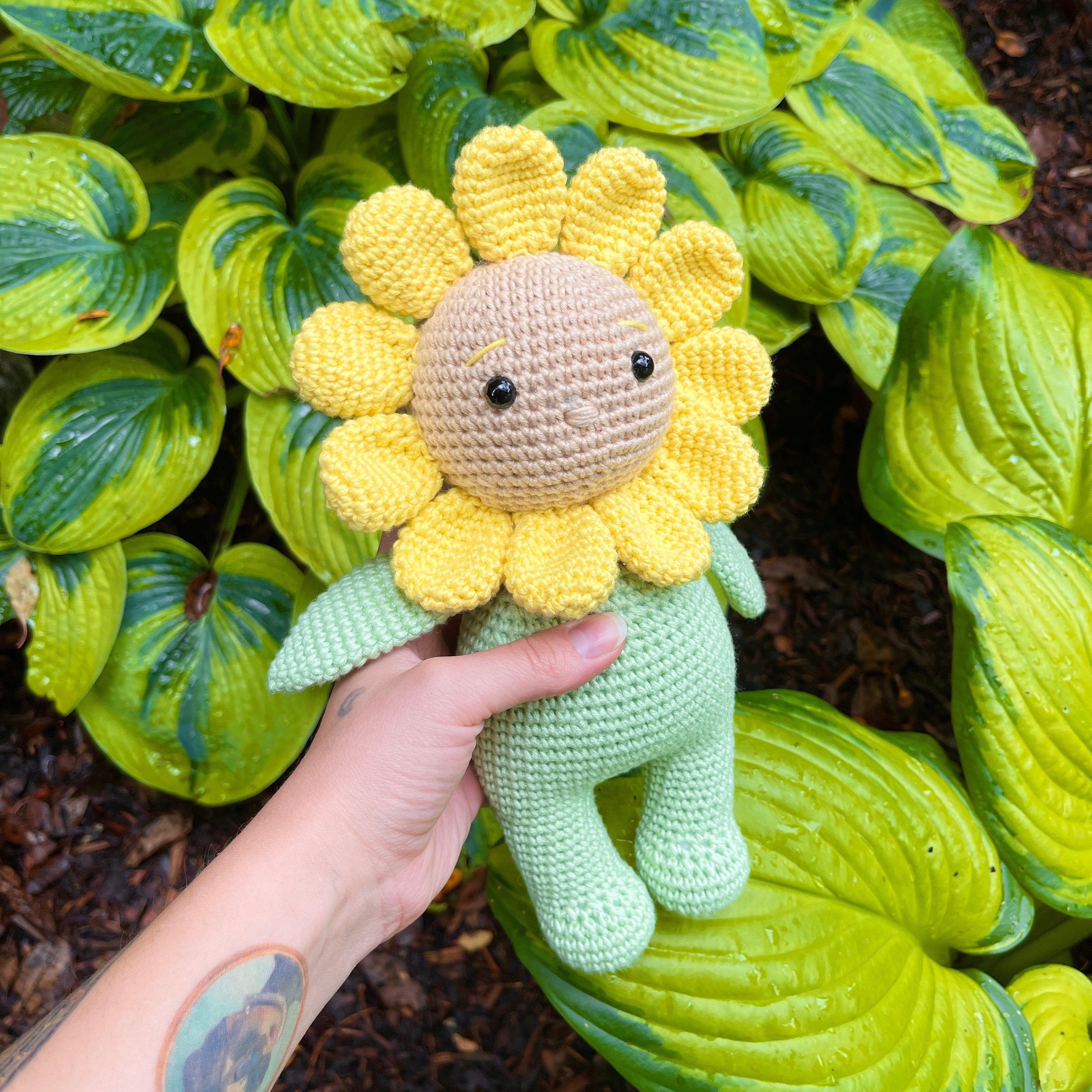 Flower Baby Crochet Pattern, Flower Baby Amigurumi Pattern, Sun Flower ...