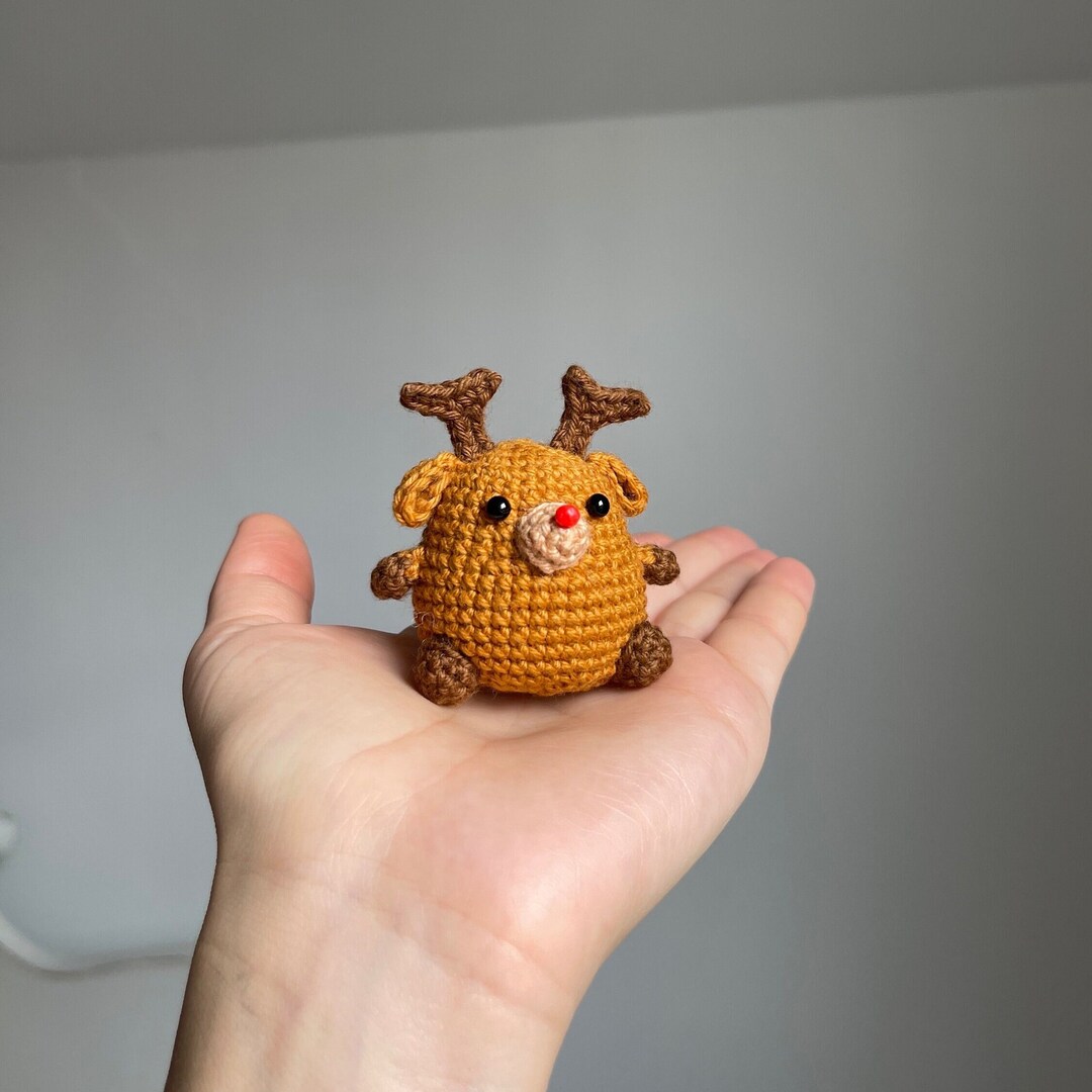 Tiny Reindeer Amigurumi, Mini Rudolph Crochet, Digital PDF Pattern - Etsy