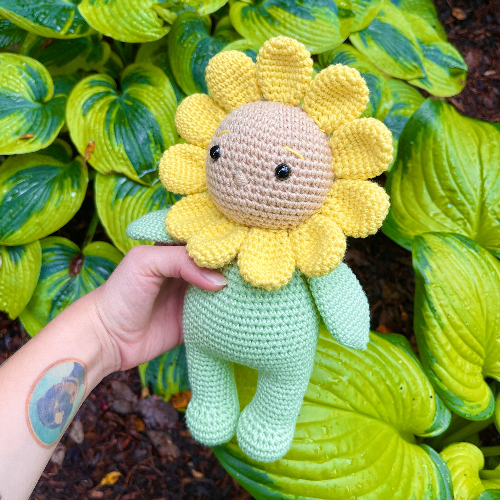 Flower Baby Crochet Pattern, Flower Baby Amigurumi Pattern, Sun Flower ...