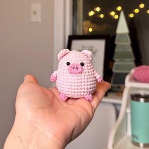 LOW-SEW Tiny Pig Crochet Pattern, PDF Instant Download Instructions - Etsy