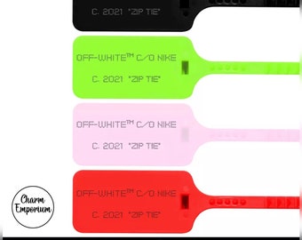 Off White Zip Tie - Etsy