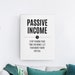 Passive Income Wall Art Minimalist Wall Art Real Estate - Etsy