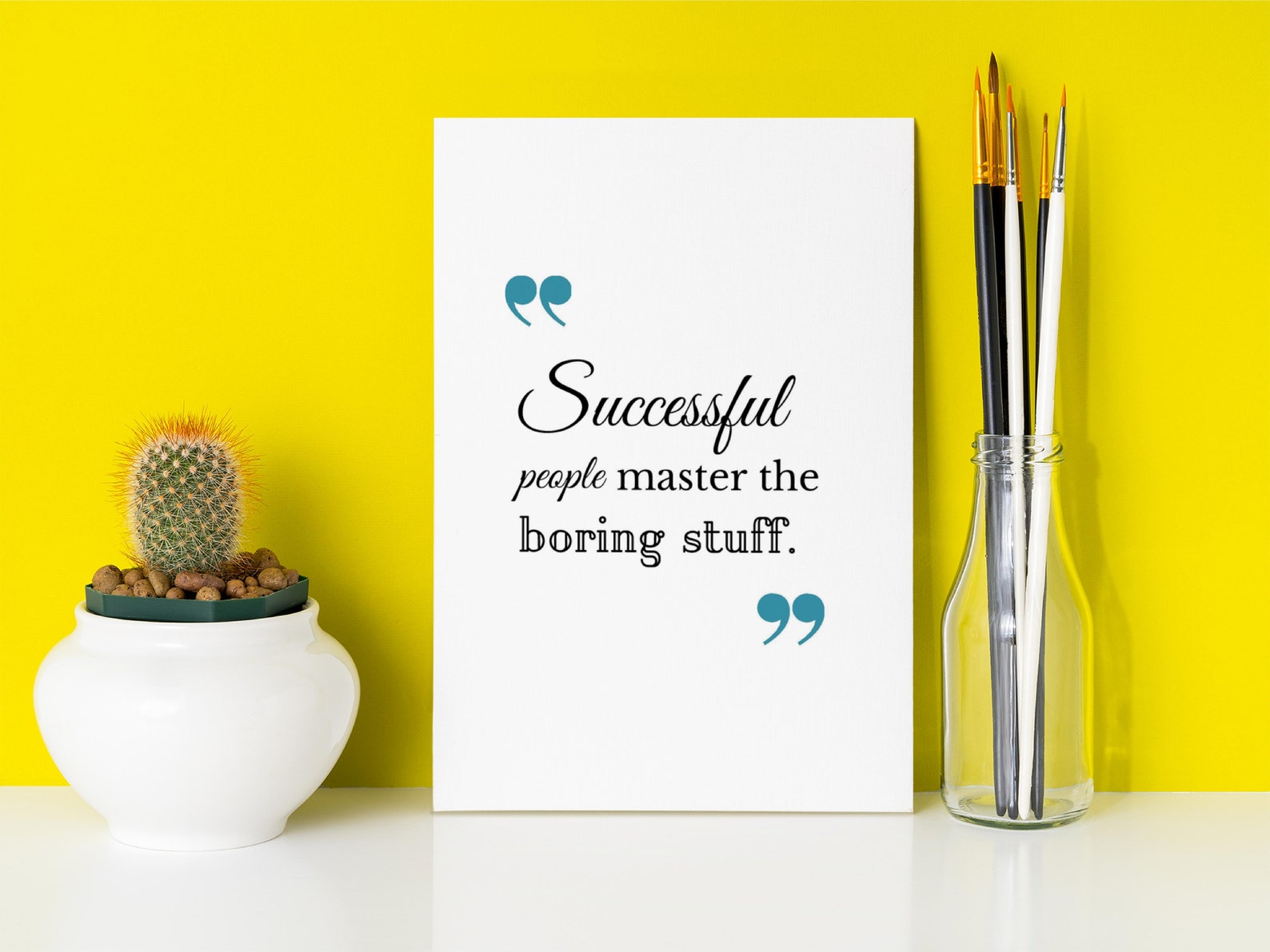 Successful People Master the Boring Stuff, Motivational Wall Art ...