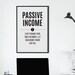 Passive Income Wall Art Minimalist Wall Art Real Estate - Etsy