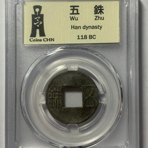 Antique Chinese Antique Five Baht Coins of Han Dynasty in China ...