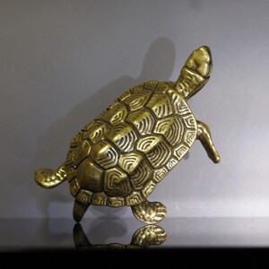 Antique Handicraft Brass Turtle - Etsy