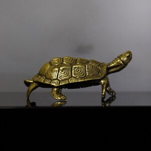 Antique Handicraft Brass Turtle - Etsy