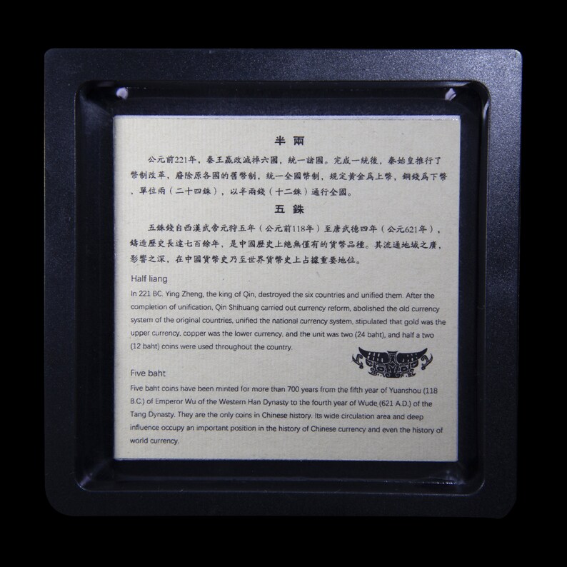 Wuzhu and Banliang Coins of Han Dynasty in Chinaprofessional - Etsy