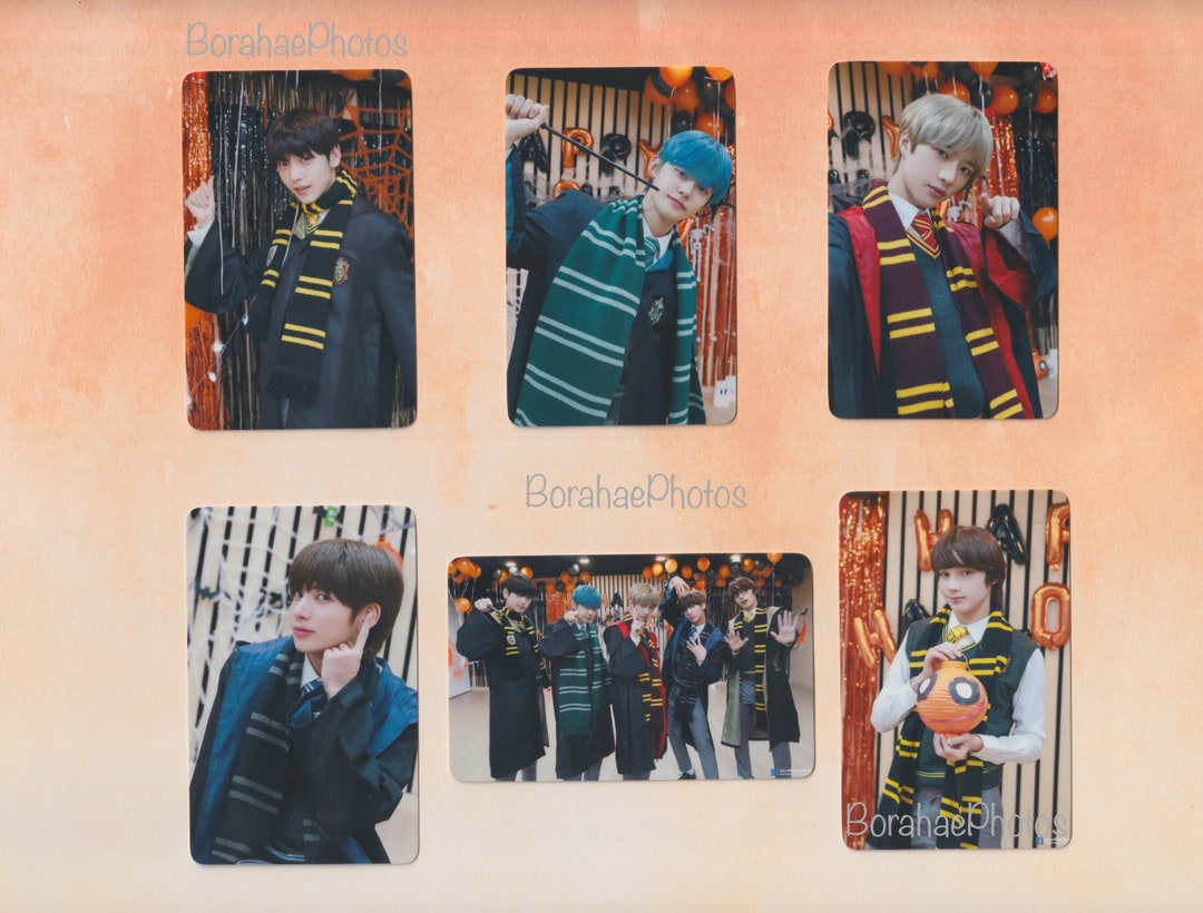 TXT Harry Potter Halloween Photocards Waterproof Laminated Soobin ...