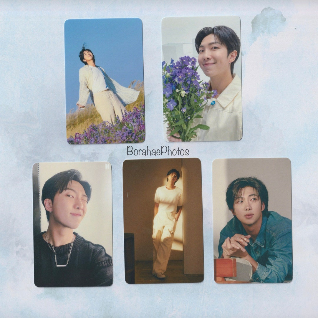 Namjoon Indigo Photocards | Waterproof | Laminated | Wildflower | BTS ...
