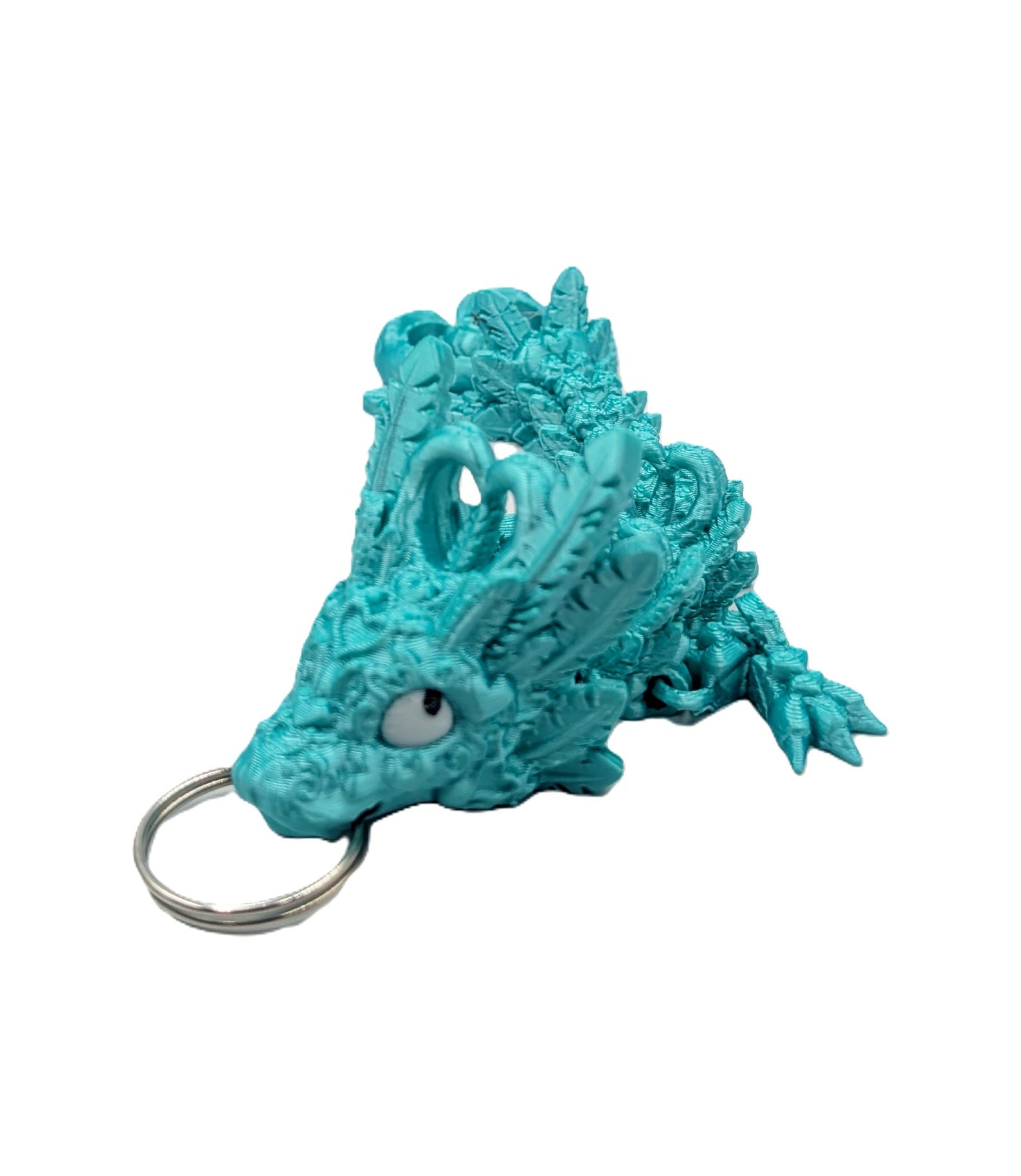 Articulated Dragon Keychain – Fantasy Dragon in Colorful Pastels | 3D ...