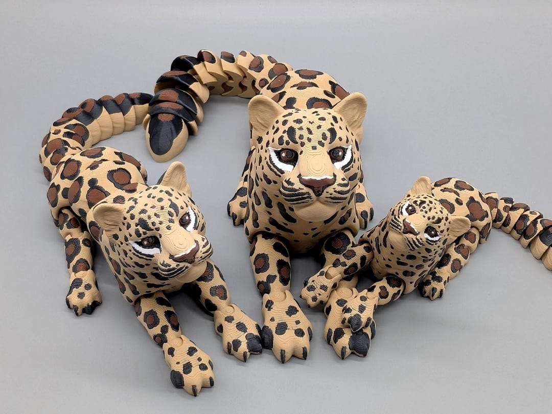 Articulated Leopard – Flexi Leopard 3D Printed Animal – 3 Sizes - Etsy