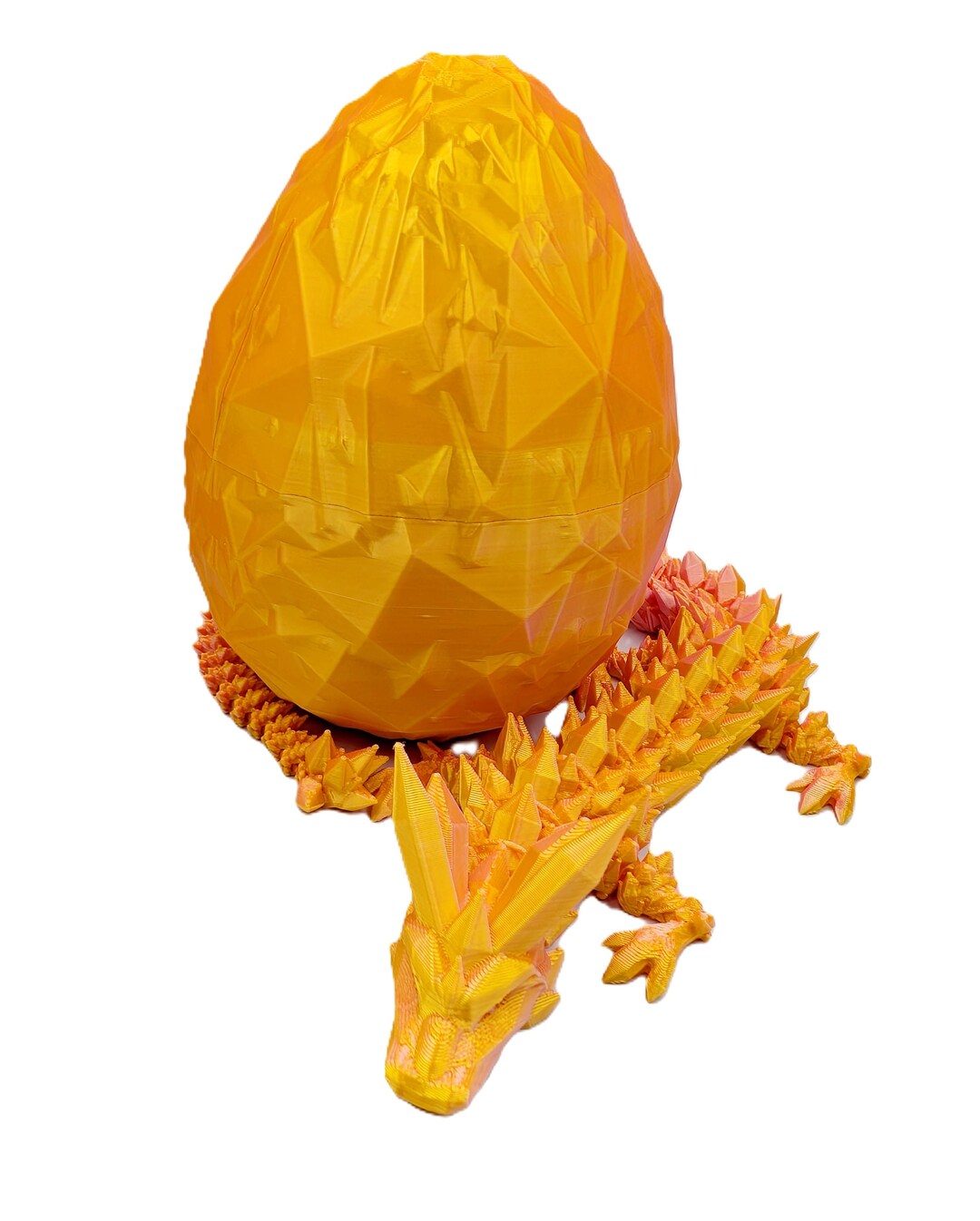Crystal Dragon With Egg Container – Articulated Fantasy Dragon Toy ...