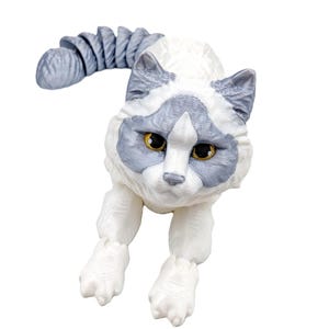 Articulated Ragdoll Cat | 3D Printed Poseable Cat | Three Sizes ...