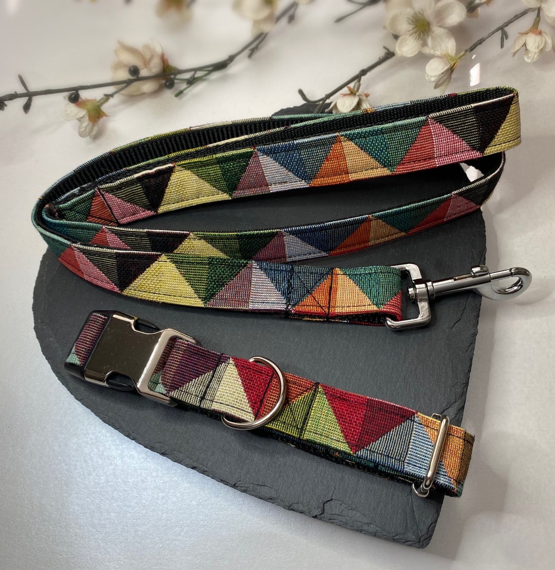 Harlequin Dog Collar Optional Matching Lead Available - Etsy