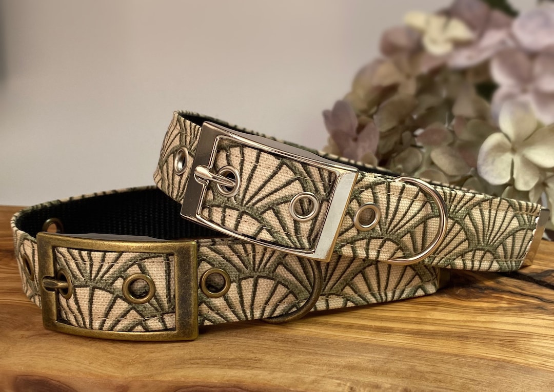 Art Deco Dog Collar, Optional Matching Lead Available - Etsy