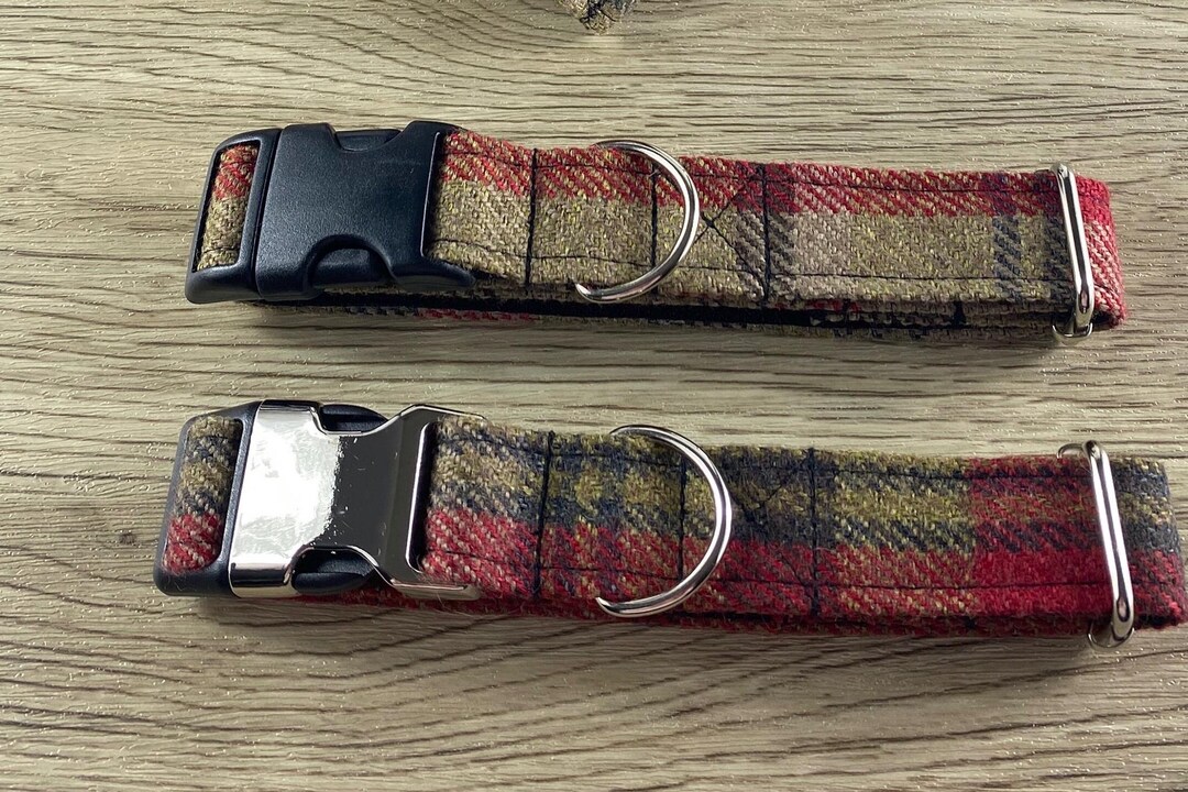 Hunter Tweed Dog Collar, Optional Matching Lead Available - Etsy