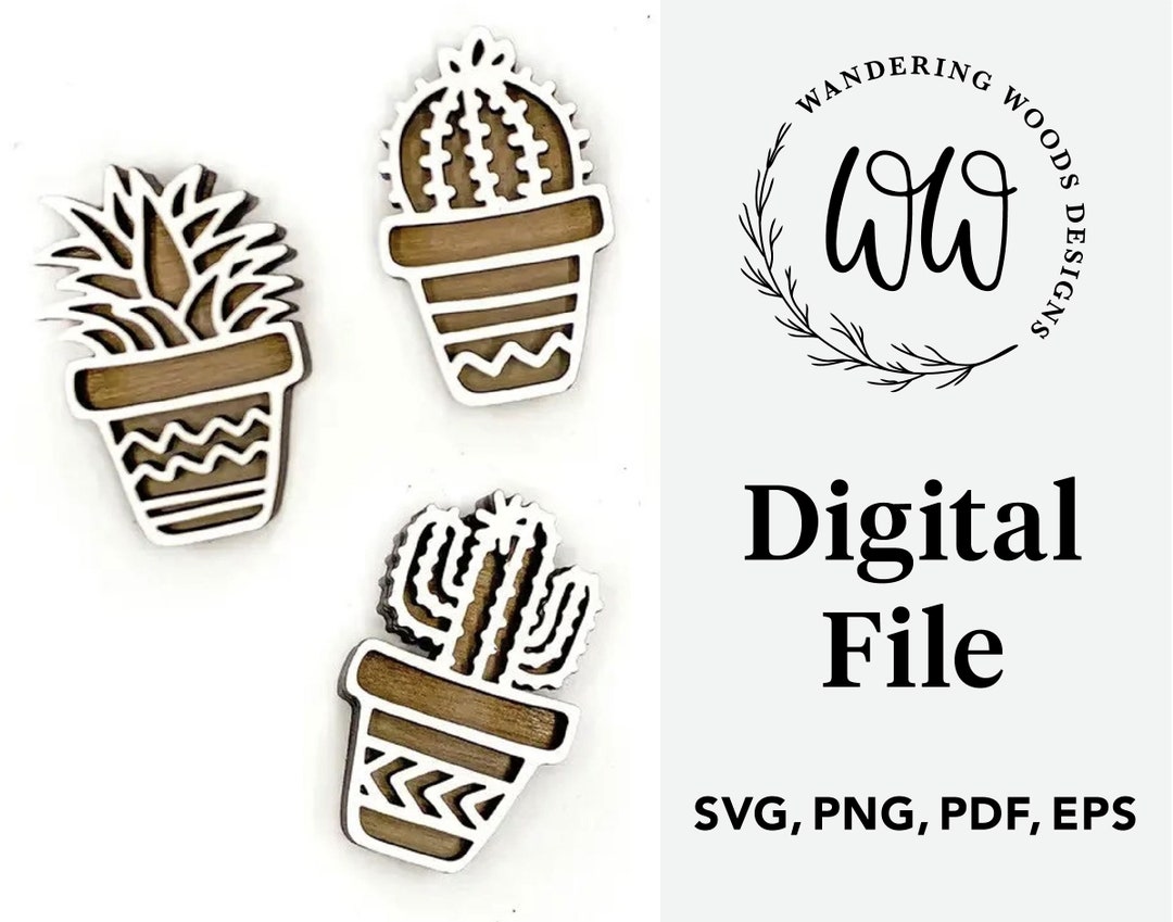 Succulent Magnet Svg Files / Scrap Buster Svg Glowforge Files ...