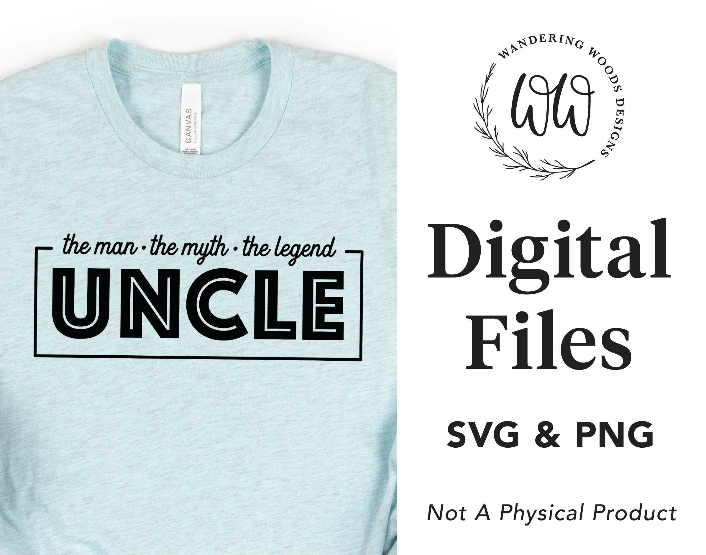 Uncle SVG the Man the Myth the Legend SVG Uncle Shirt Svg - Etsy