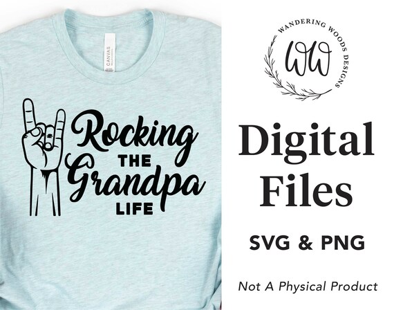 Rocking the Grandpa Life SVG Grandpa SVG Funny Grandpa SVG - Etsy
