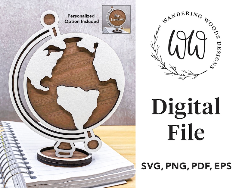 World Globe Svg / Teacher Svg File / Teacher Appreciation Svg ...