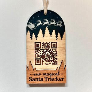 Santa Tracker QR Code Ornament SVG / Glowforge Laser Cut SVG Files ...