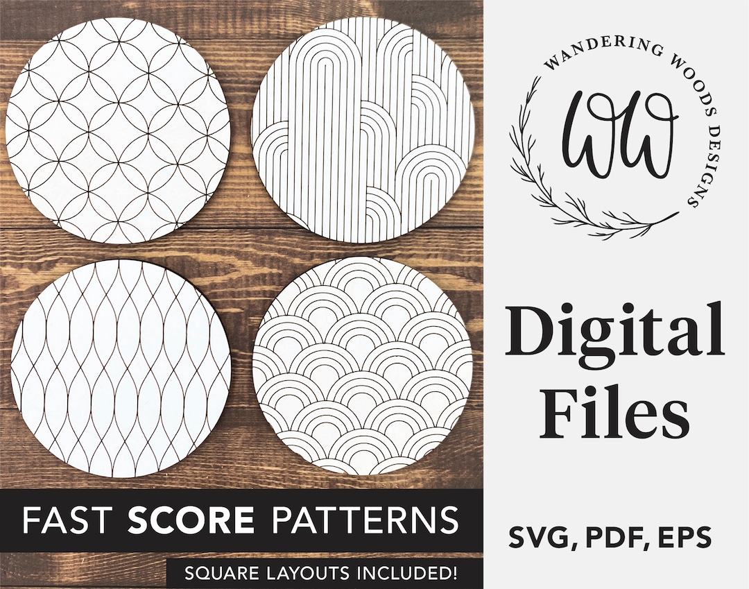 Glowforge Laser Score Pattern Svg Files / Score Line Patterns Vector ...