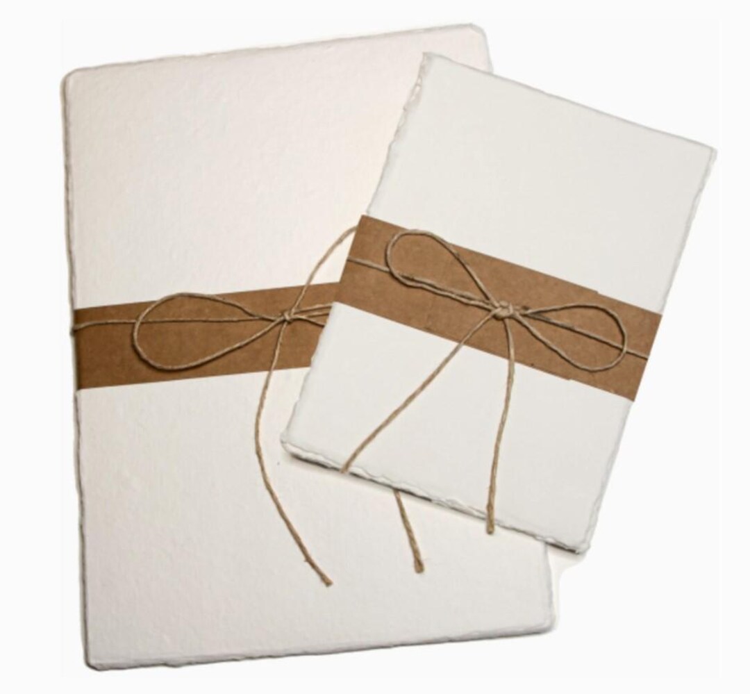 Handmade Paper Pack Sizes A4 & A3, 100% Cotton 150 Gsm With Deckled ...