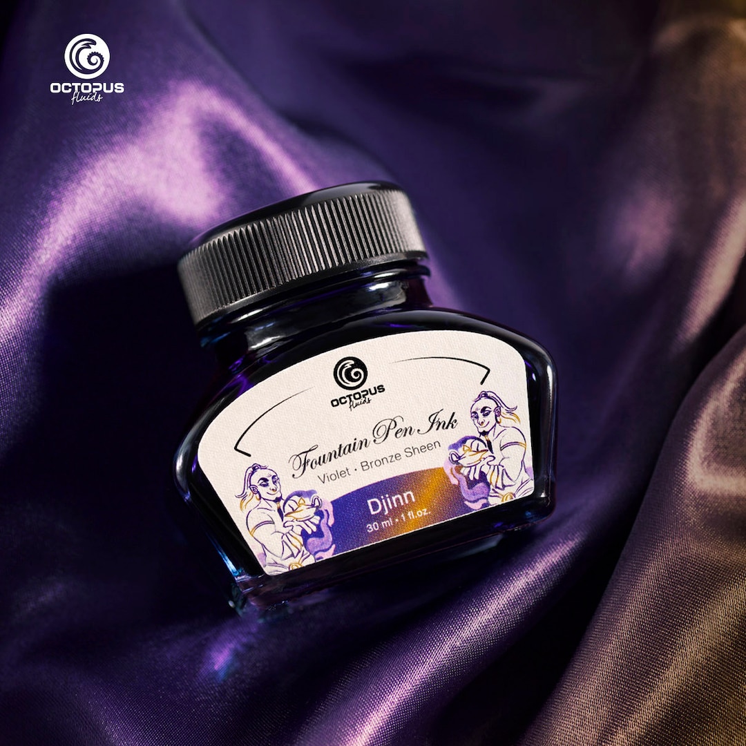 Octopus Sheen Ink Blue With Bronze Bottle 30ml - DJINN - Etsy