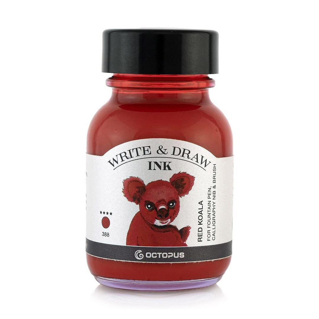 Octopus Write & Draw Ink Bottle 50ml - RED KOALA - Etsy