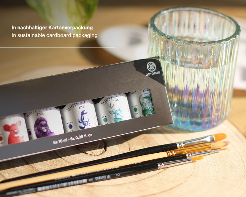 Octopus Write & Draw Ink Bottle 50ml BLUE KOI - Etsy