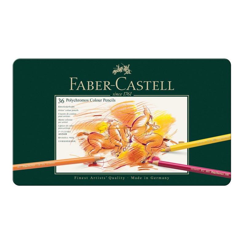 Polychromos Artists' Colour Pencils in Tin 36 Set by Faber-castell - Etsy