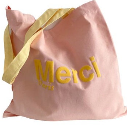 Merci Merci Canvas Tote Bag - Etsy