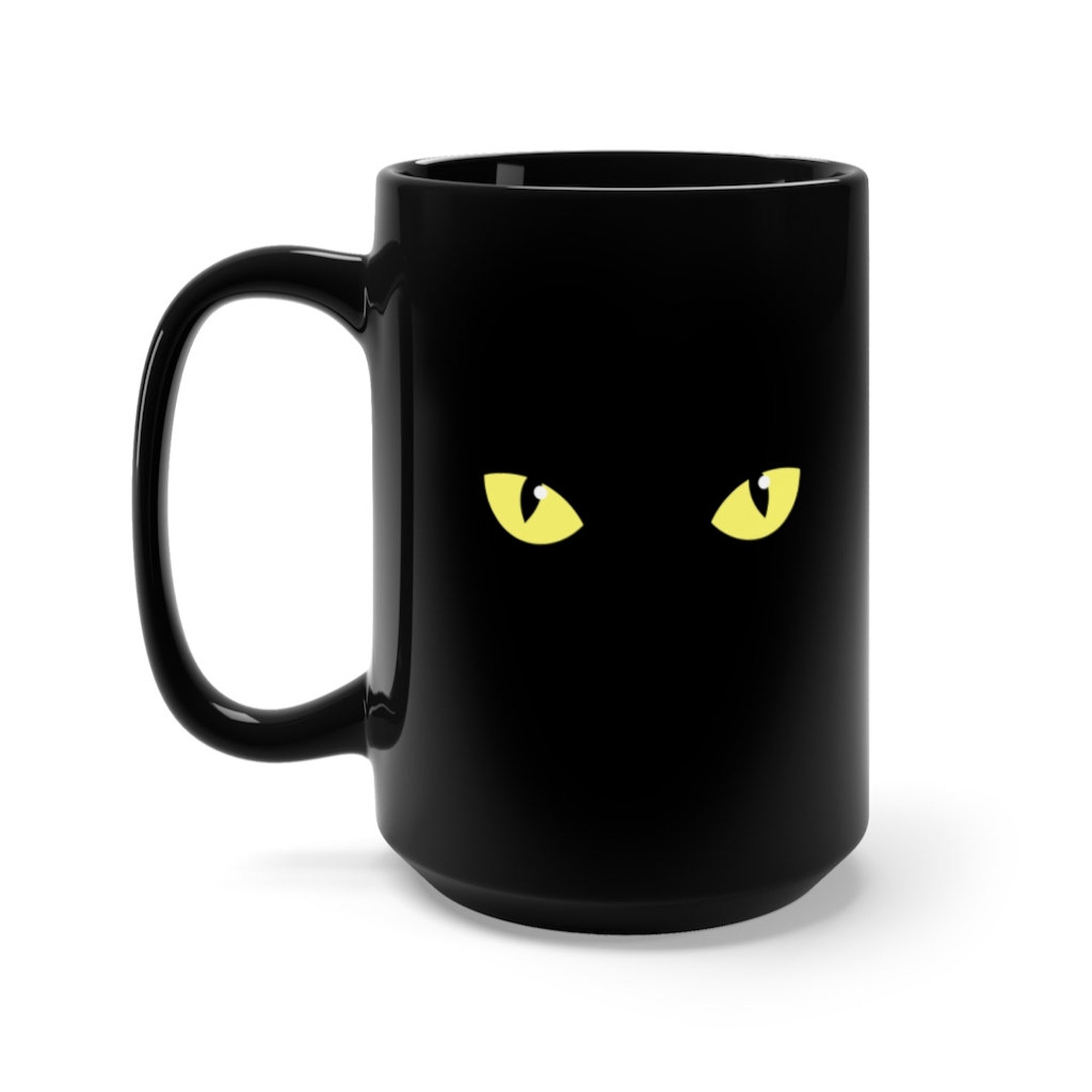 Black Cat Mug | Etsy