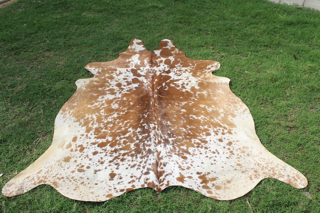 Genuine Cowhide Rug Brown and White Cowhide Rug Speckled Cowhide Rug ...