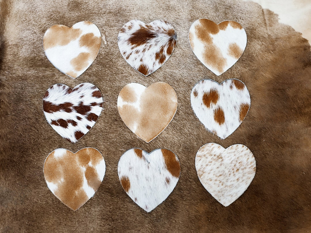 Personalized Cowhide Coasters - Wedding Favors & Decorations - Custom ...