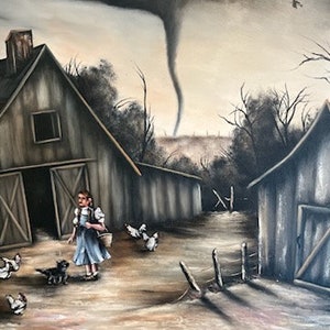 Wizard of Oz Kansas Farm Oil Painting - Etsy