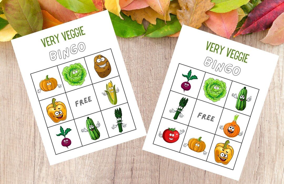 Very Veggie Bingo for Kids (digital Download Available to Print) - Etsy
