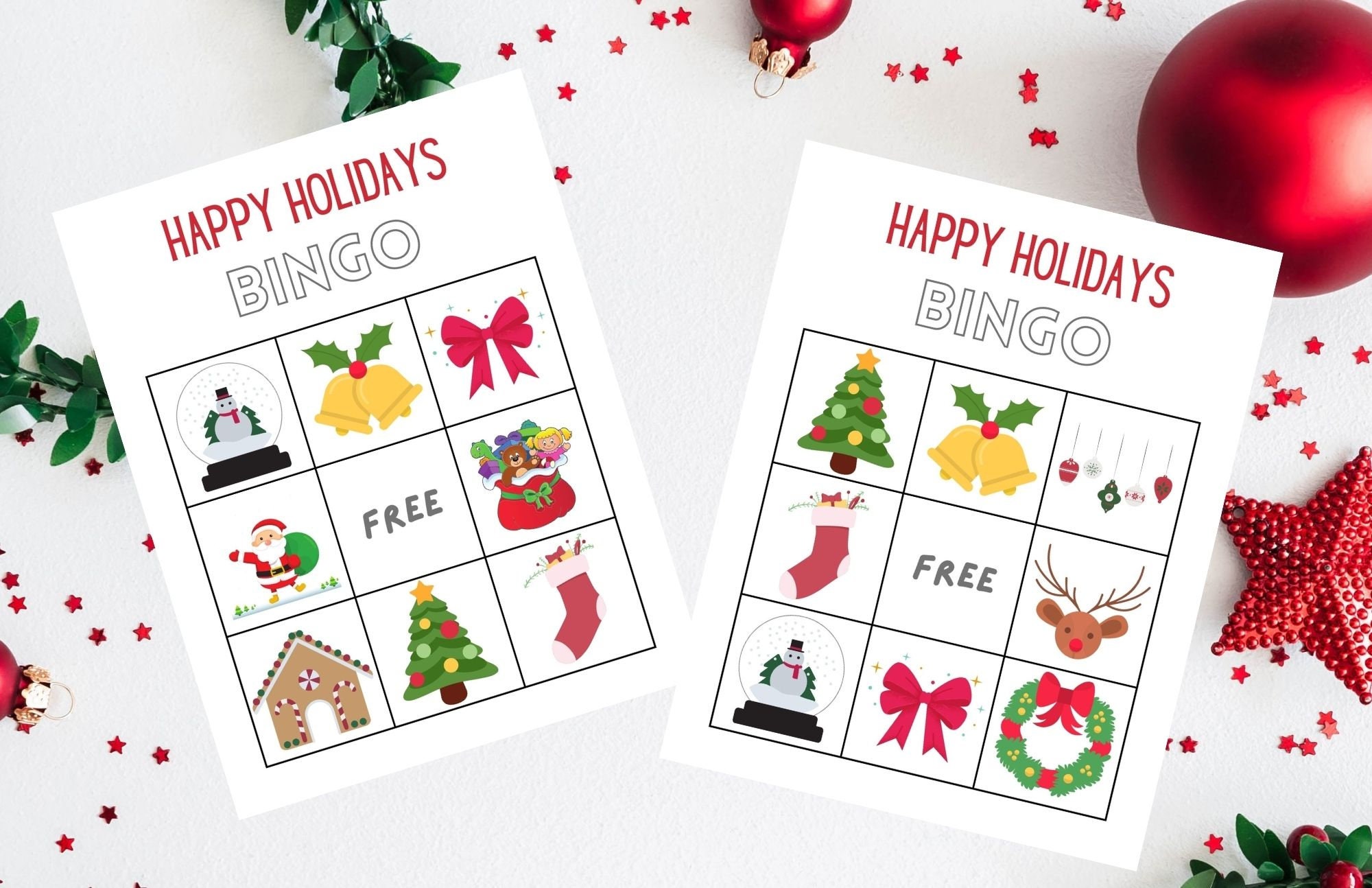 EDITABLE HAPPY HOLIDAYS Bingo for Kids digital Download Available to ...