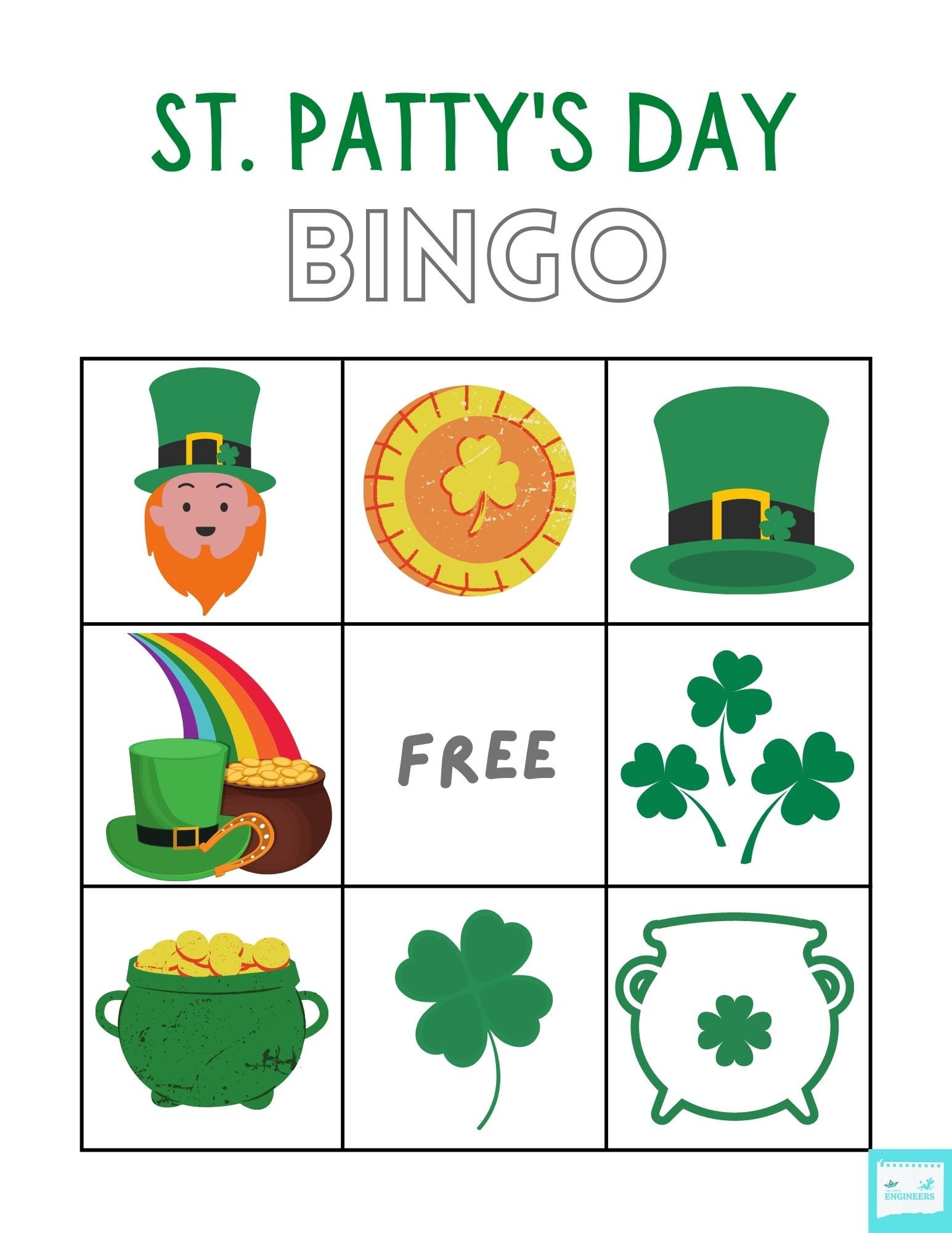 ST. PATTY'S DAY Bingo for Kids of All Ages (digital Download Available ...