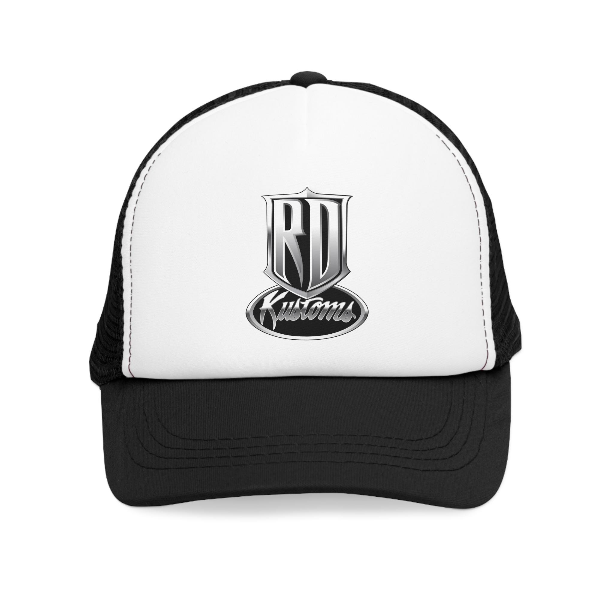 Rick Dore Kustoms Logo Black and White Mesh Trucker Hat - Etsy