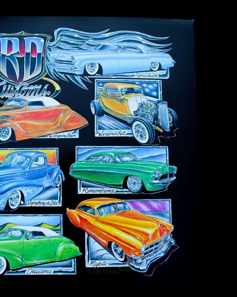 Kustom Cars by RD Kustoms Poster - Etsy
