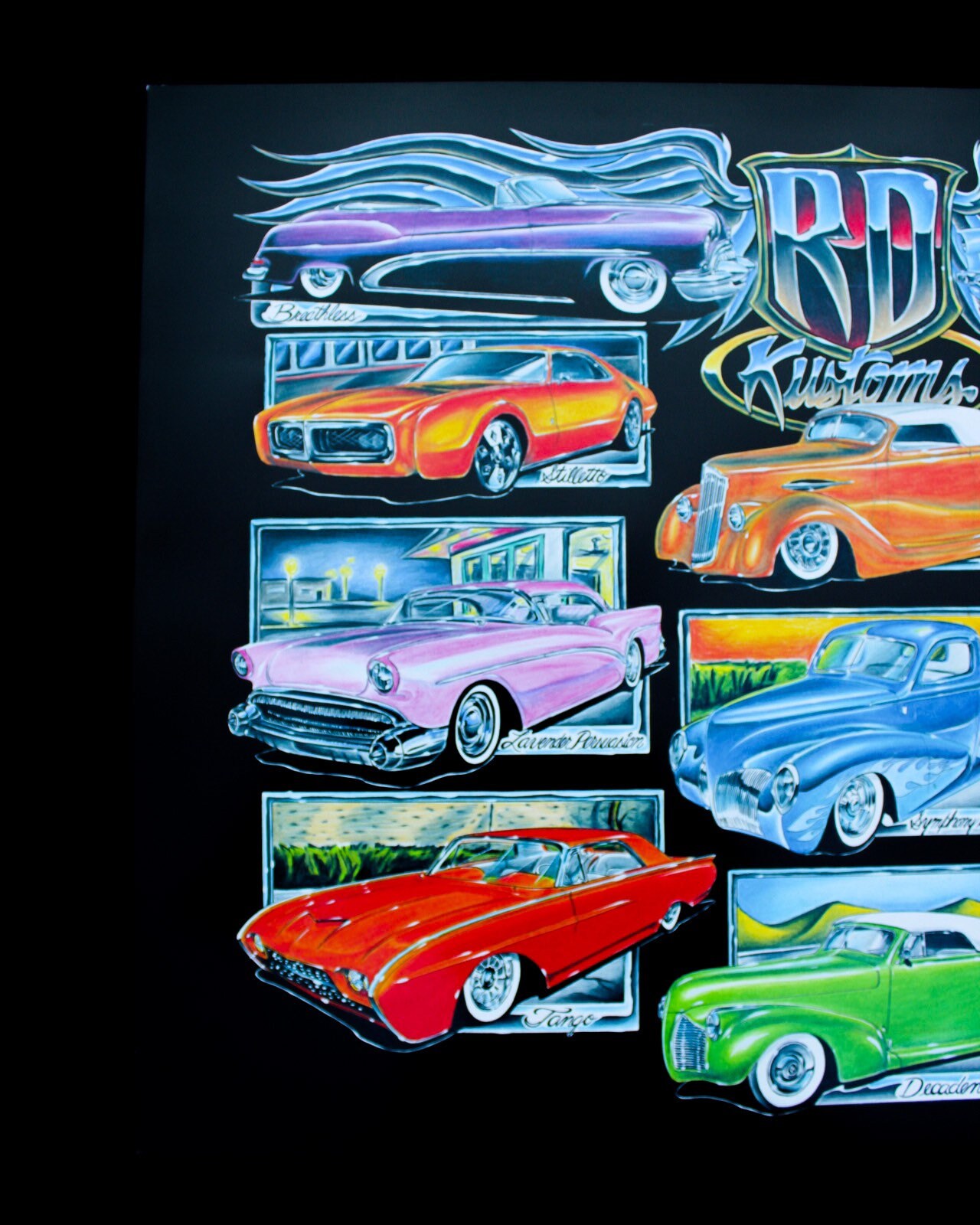 Kustom Cars by RD Kustoms Poster - Etsy