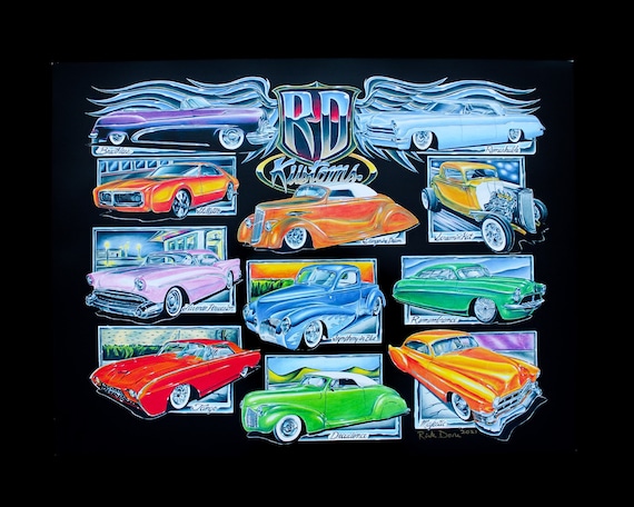 Kustom Cars by RD Kustoms Poster | Etsy