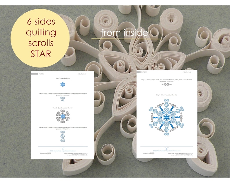 PDF Quilling Star Pattern, Working Document for Intermediate Quiller ...