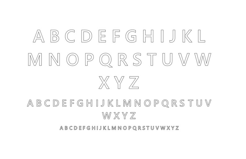 PDF Patterns 5 Fonts of All English Letters, for Quilling Lettering ...