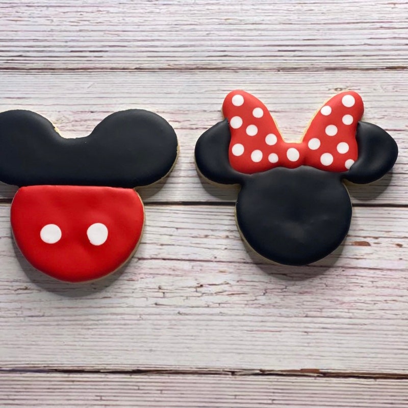 Mickey Mouse Cookies - Etsy